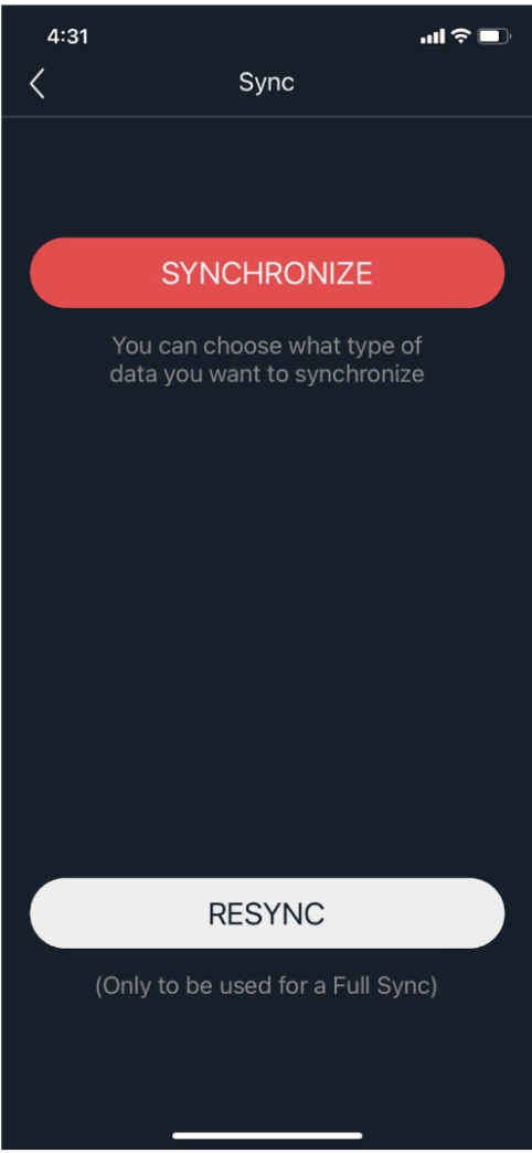 How to perform a synchronization – OIS Support